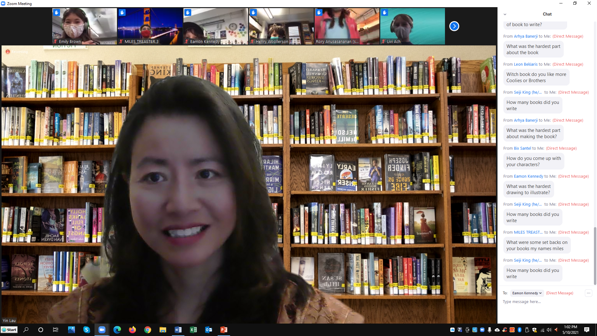 Virtual Visits - Yin Author Visits